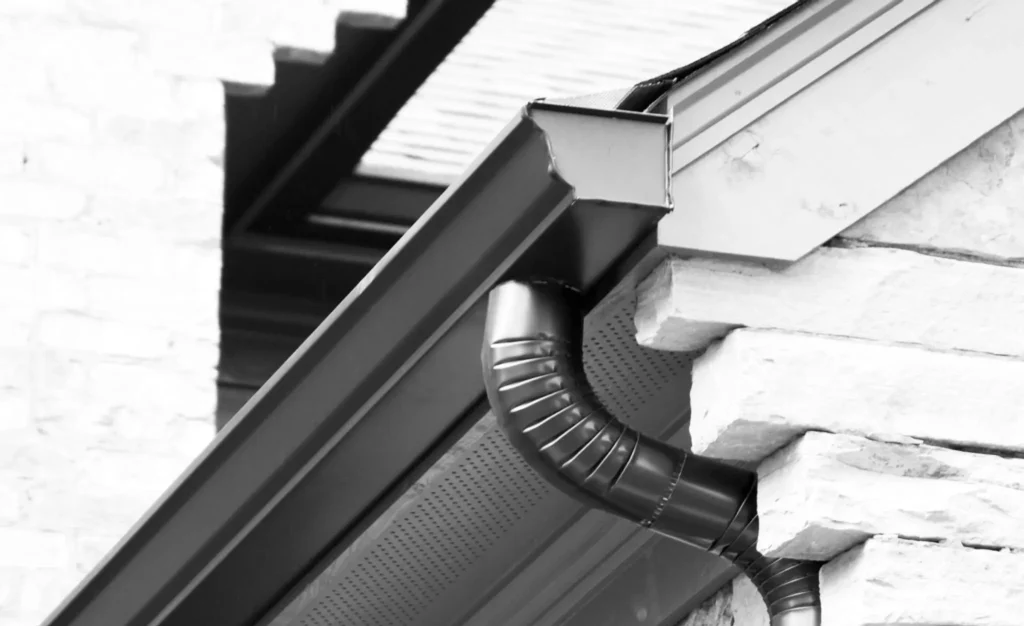 Black Premium Seamless Aluminum Box Gutters